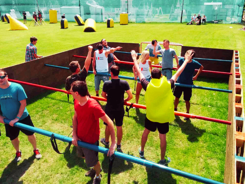Human Table Football in Prague Stag Do | The Stag Company